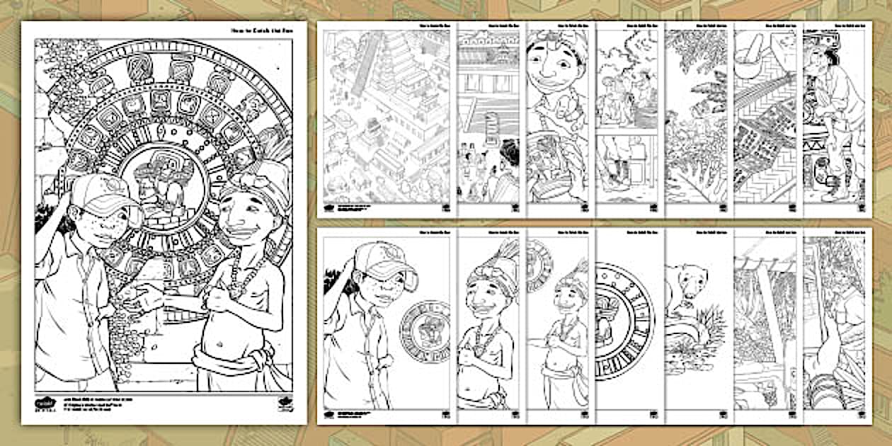 How to Catch the Sun' KS2 Colouring Pages | Twinkl Originals